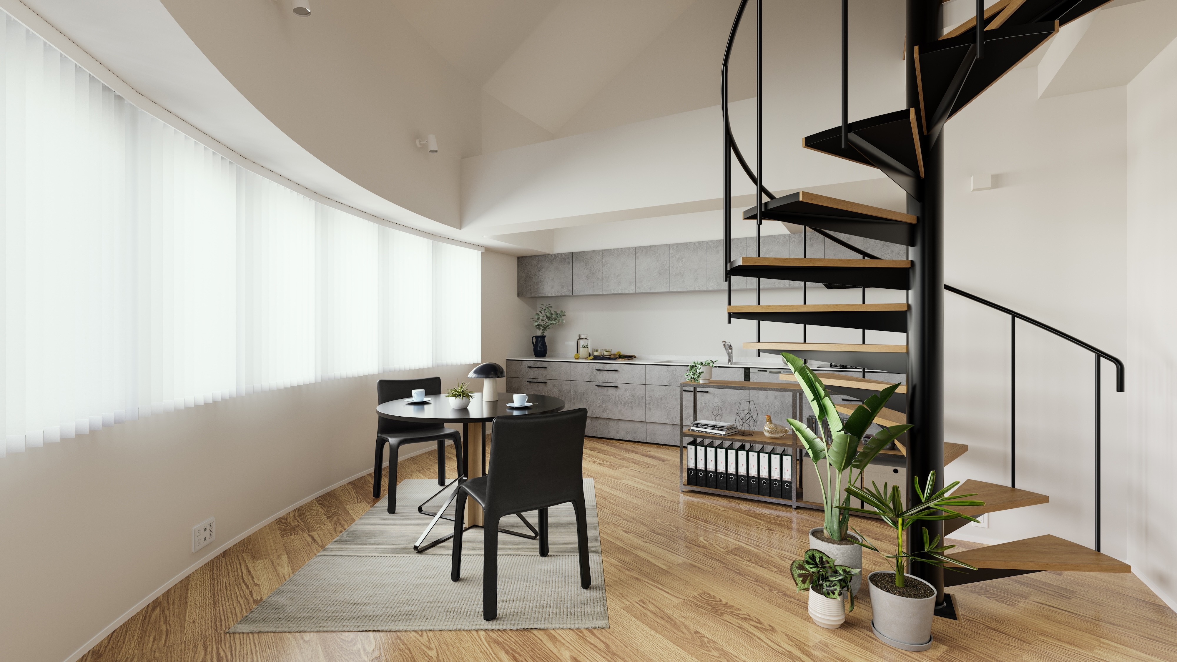 豊かな空間を活かした マスキュランなプライベート空間 - マンションリノベーション事例｜SUVACO(スバコ)