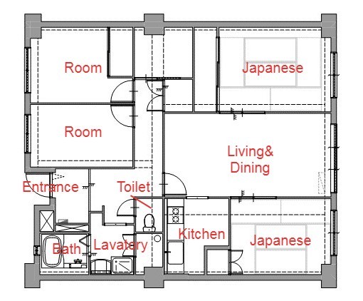 開放感のあるLDKを中心に収納を重視したマンションリフォーム - マンションリノベーション事例｜SUVACO(スバコ)