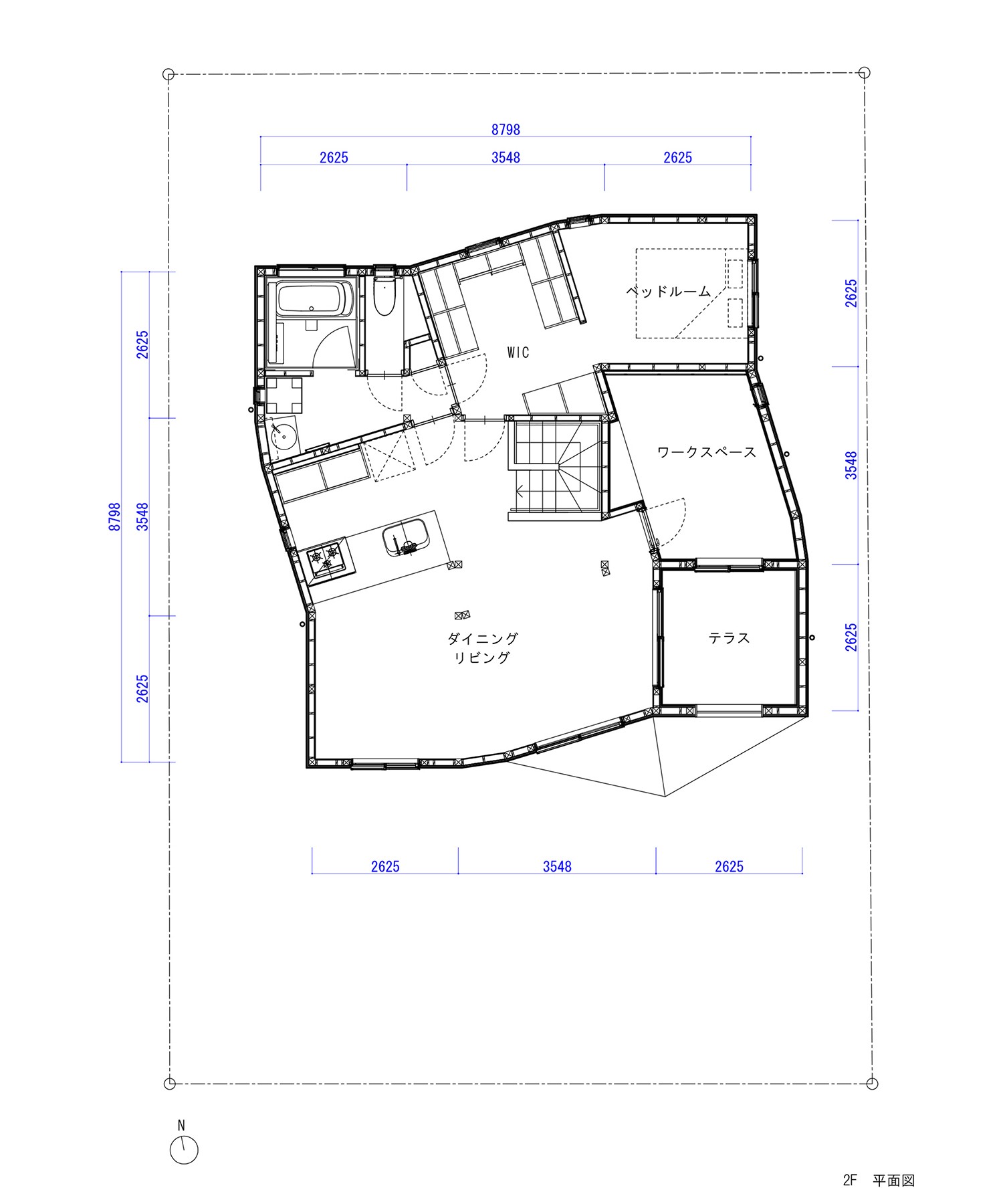 houseG-グリッドのゆらぎが心地よい2世帯住宅- - 二世帯住宅事例｜SUVACO(スバコ)
